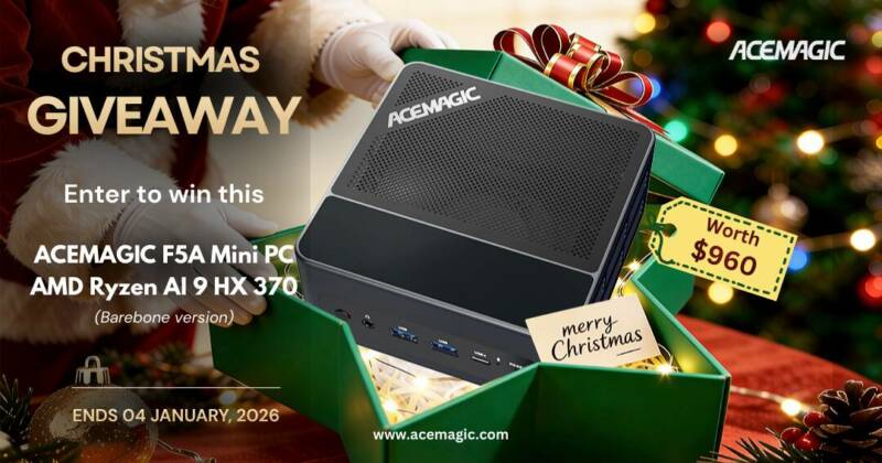 ACEMAGIC F5A AMD Ryzen AI 9 HX 370 Mini PC - Best Of Gleam Giveaways