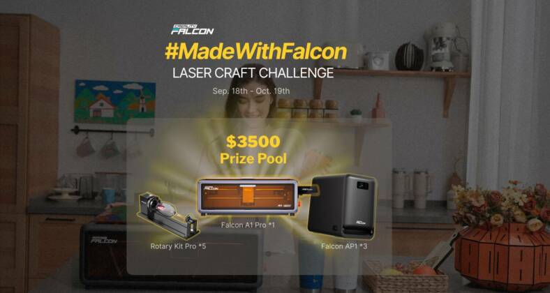 Falcon A1 Pro Laser Cutter and Engraver - Best Of Gleam Giveaways